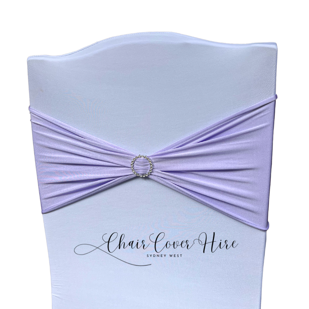 Lavender Lycra Chair Band Hire – sydneywestchaircoverhire
